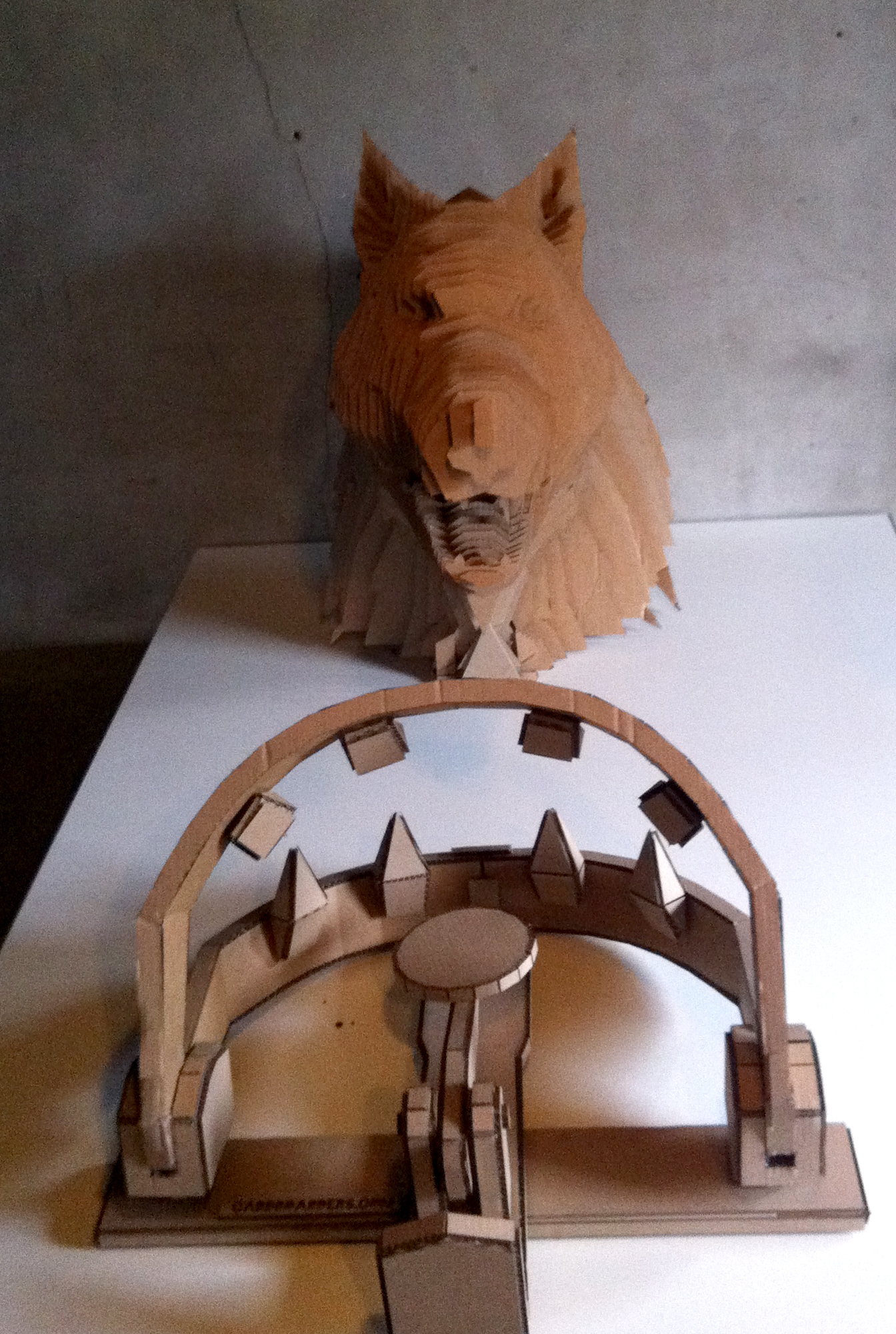 3D Model to 3D Cardboard with the lasercutter – The Arts Board of Cardboard